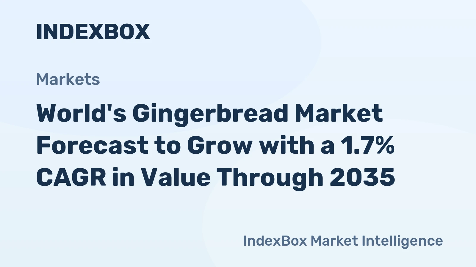 World's Gingerbread Market Forecast to Grow with a 1.7% CAGR in Value Through 2035