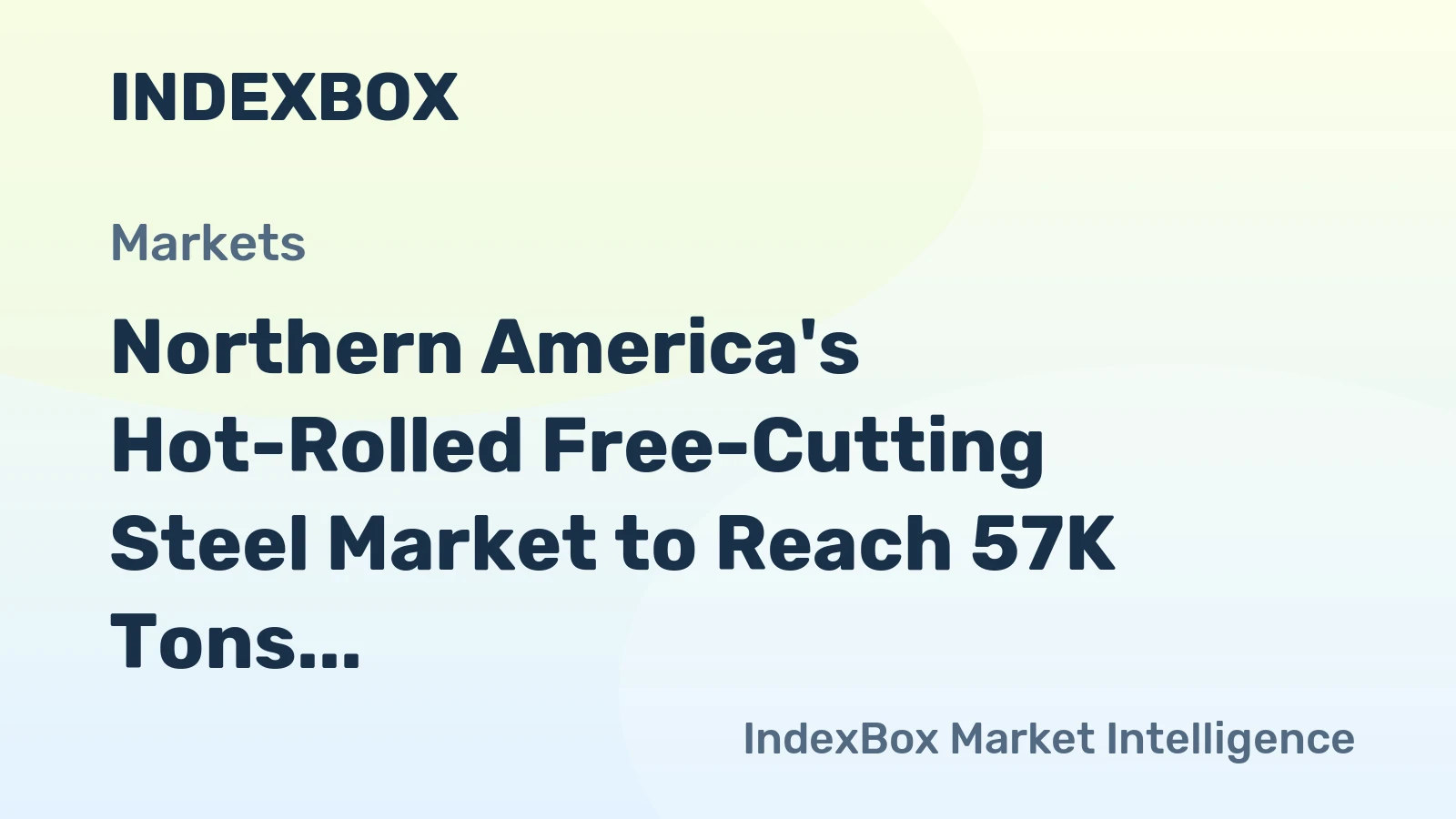 Northern America's Hot-Rolled Free-Cutting Steel Market to Reach 57K Tons and $77M by 2035