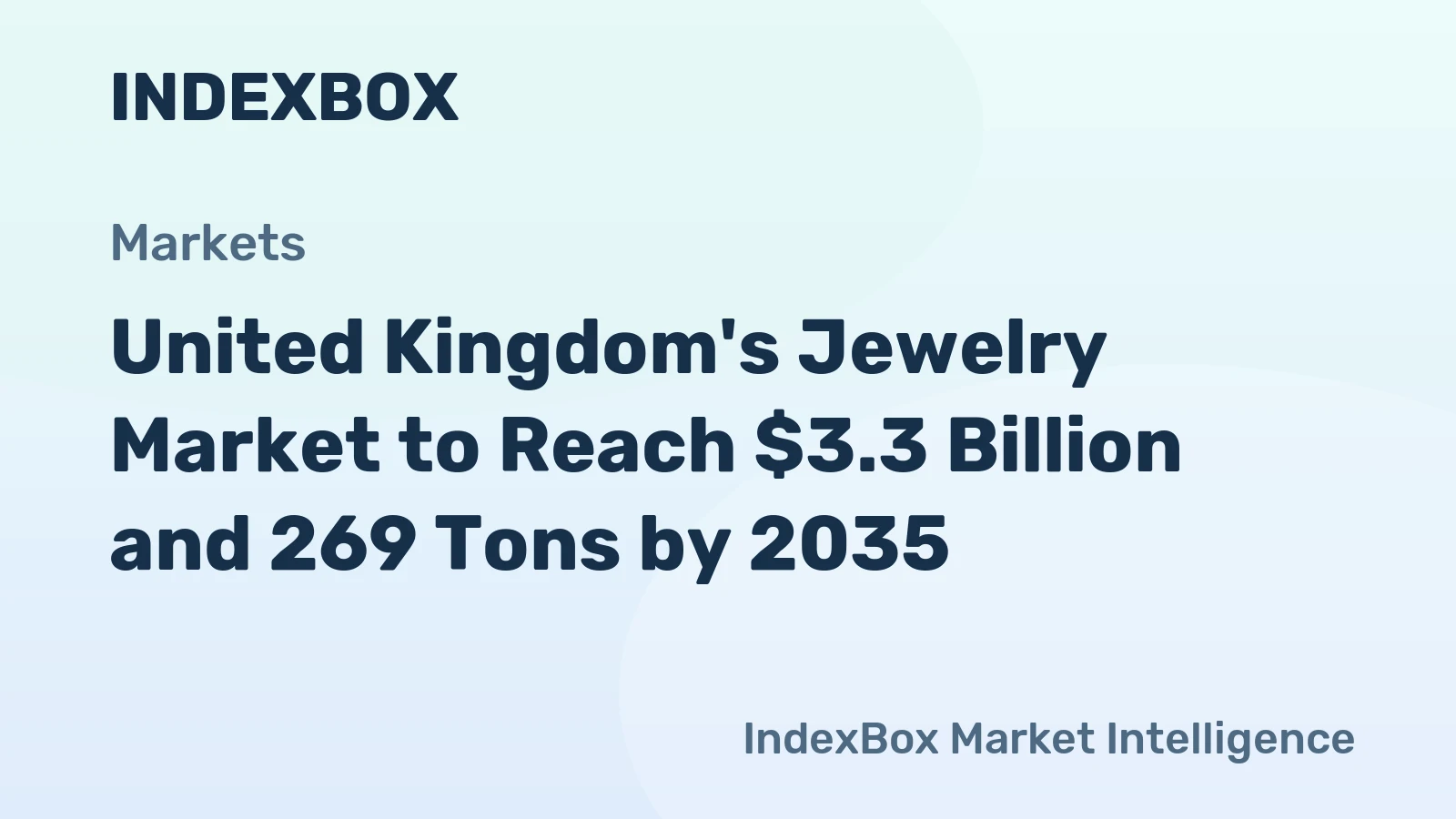 United Kingdom's Jewelry Market to Reach $3.3 Billion and 269 Tons by 2035