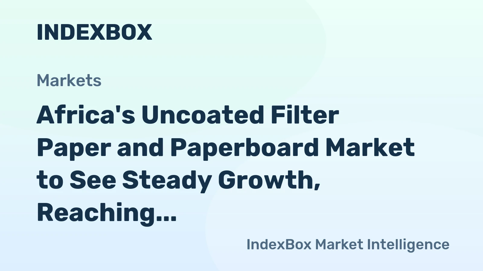 Africa's Uncoated Filter Paper and Paperboard Market to See Steady Growth, Reaching 72K Tons and $496M by 2035