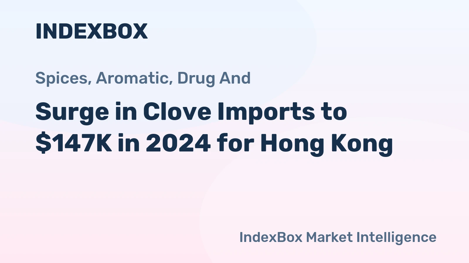 Surge in Clove Imports to $147K in 2024 for Hong Kong