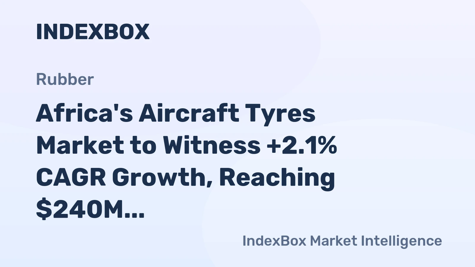 Africa's Aircraft Tyres Market to Witness +2.1% CAGR Growth, Reaching $240M by 2035