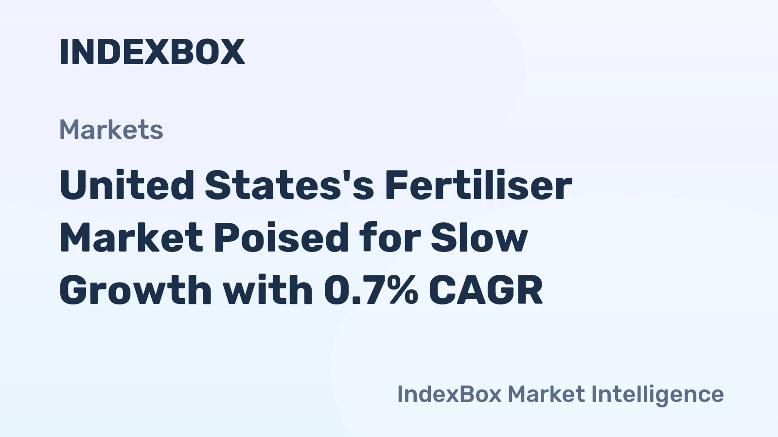 United States's Fertiliser Market Poised for Slow Growth with 0.7% CAGR