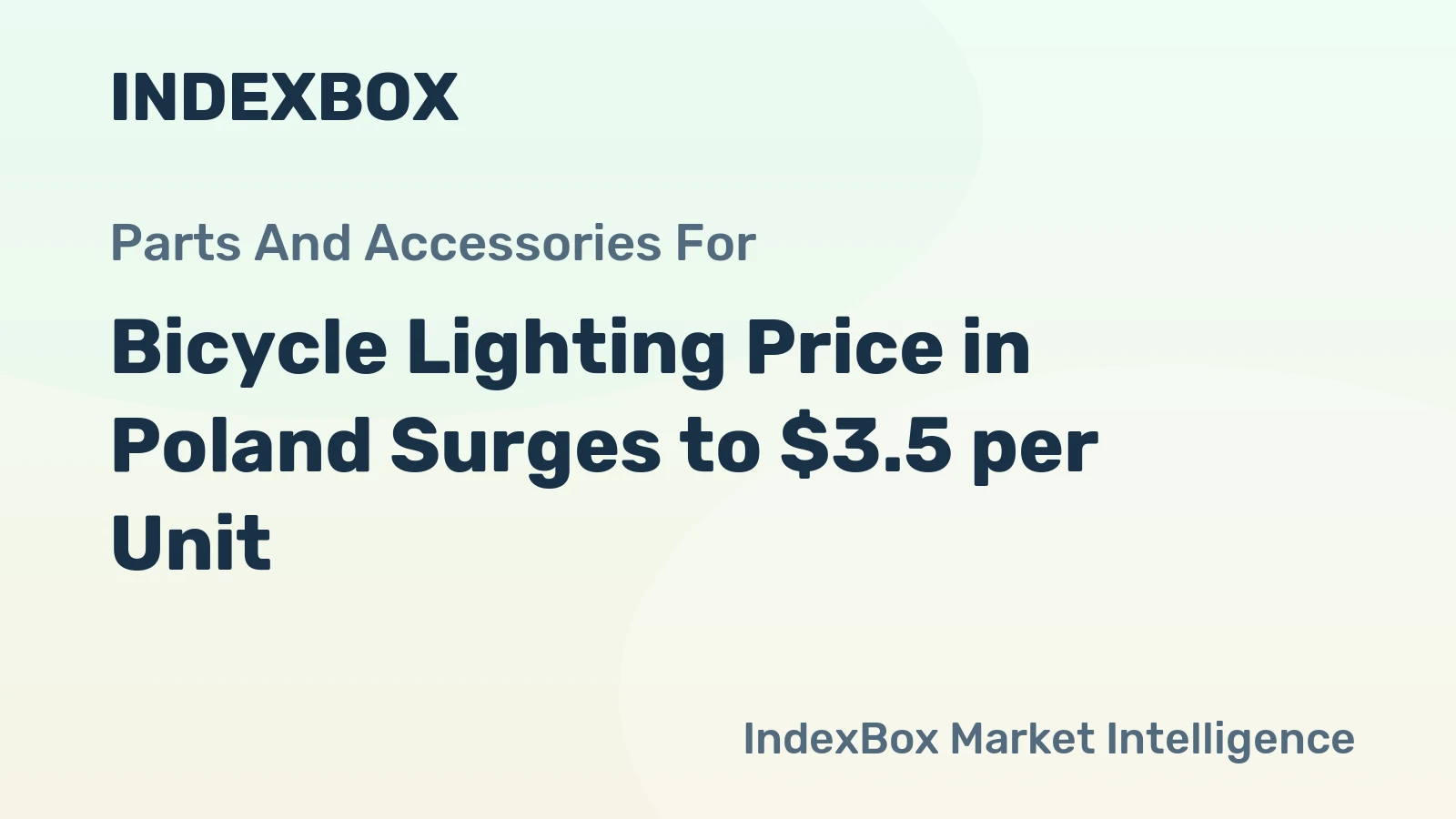 Bicycle Lighting Price in Poland Surges to $3.5 per Unit