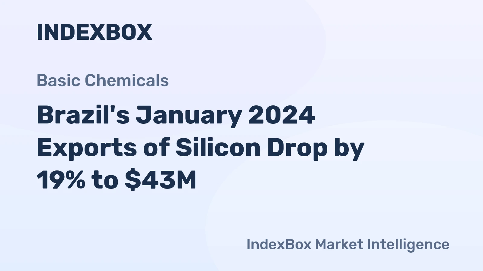Brazil's January 2024 Exports of Silicon Drop by 19% to $43M