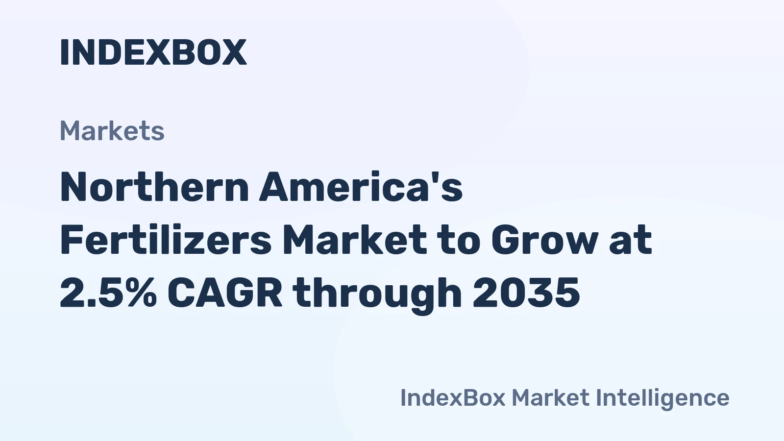 Northern America's Fertilizers Market to Grow at 2.5% CAGR through 2035