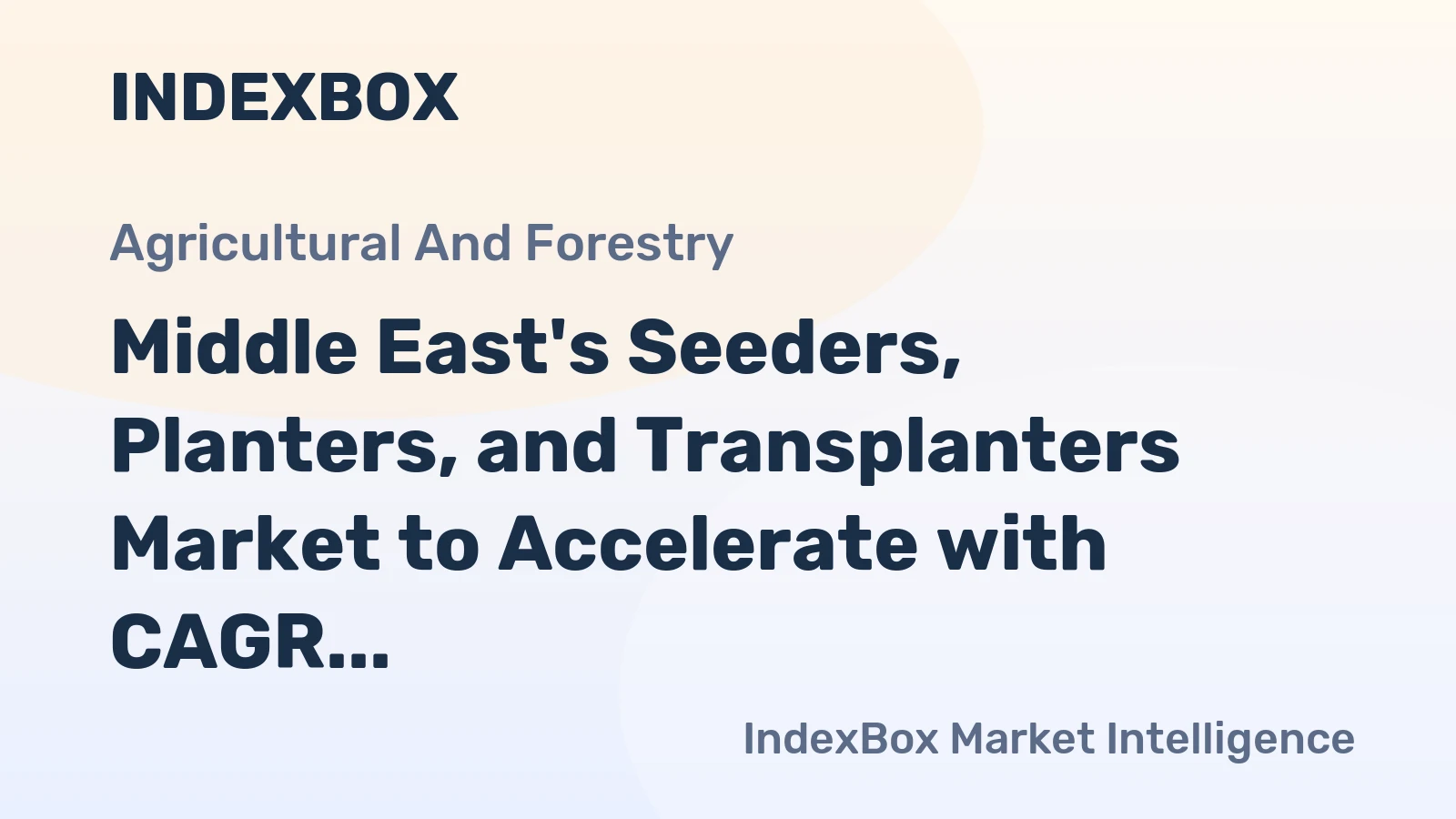 Middle East's Seeders, Planters, and Transplanters Market to Accelerate with CAGR of +0.8% from 2024 to 2035
