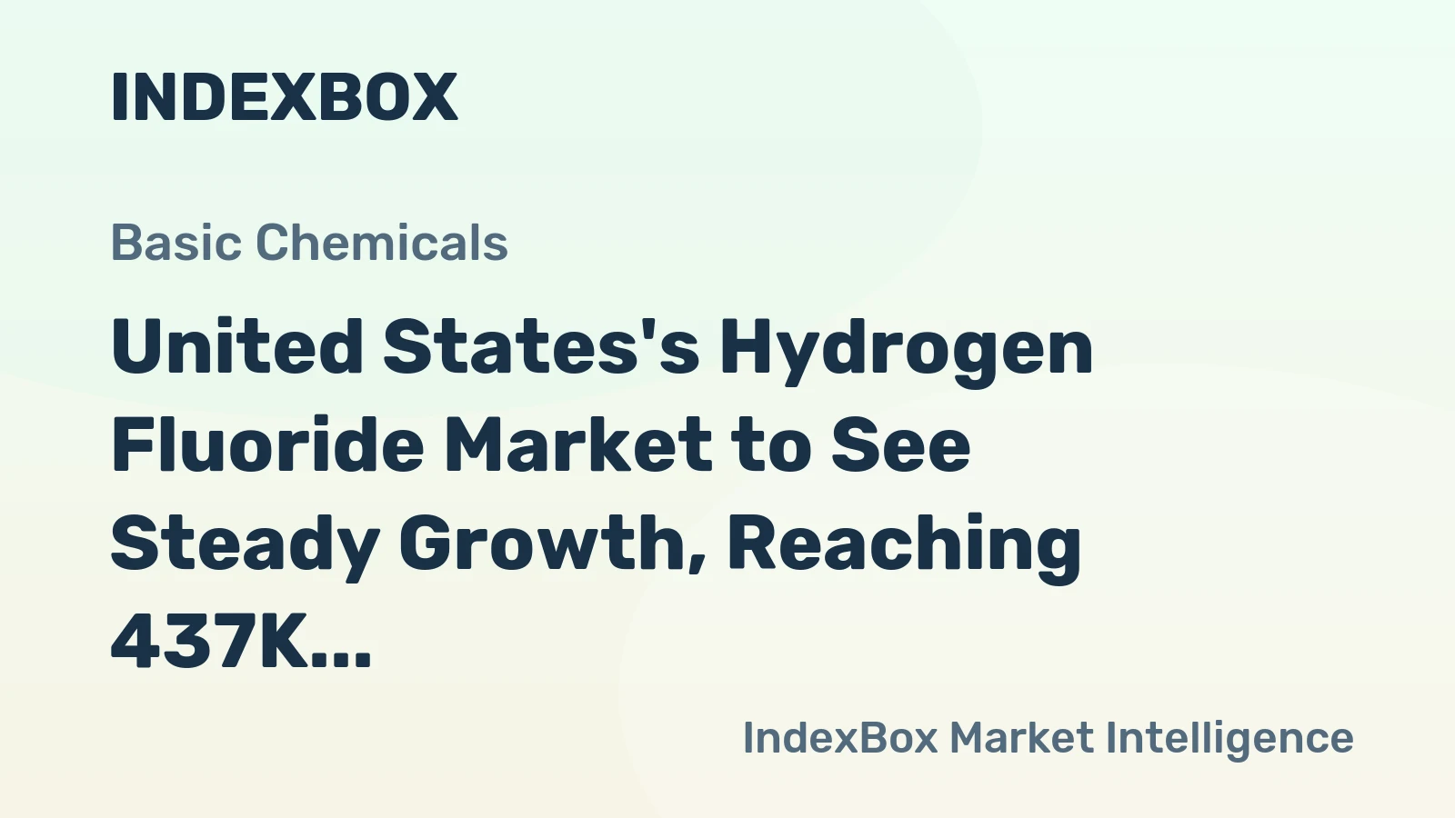 United States's Hydrogen Fluoride Market to See Steady Growth, Reaching 437K Tons and $756M by 2035