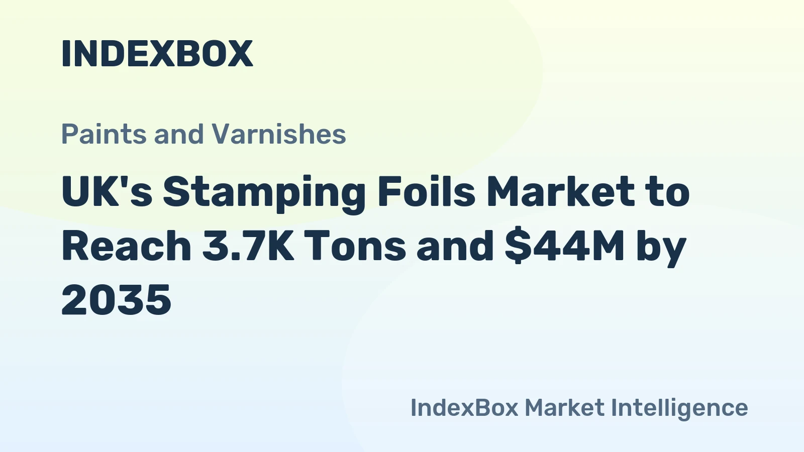 UK's Stamping Foils Market to Reach 3.7K Tons and $44M by 2035