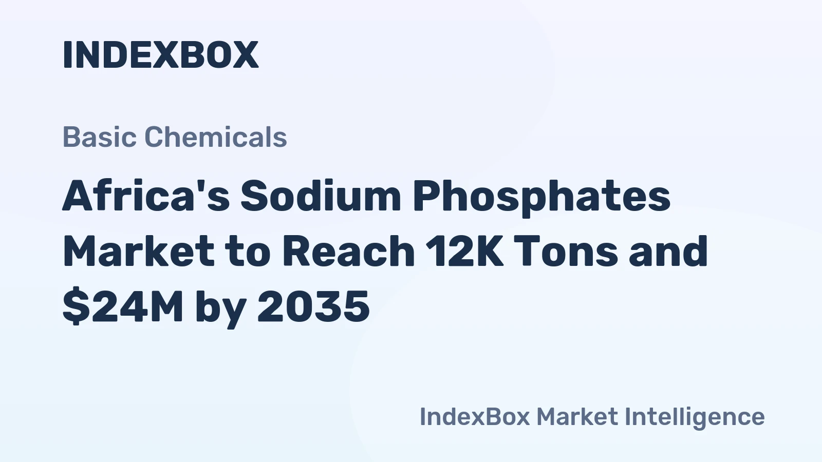 Africa's Sodium Phosphates Market to Reach 12K Tons and $24M by 2035