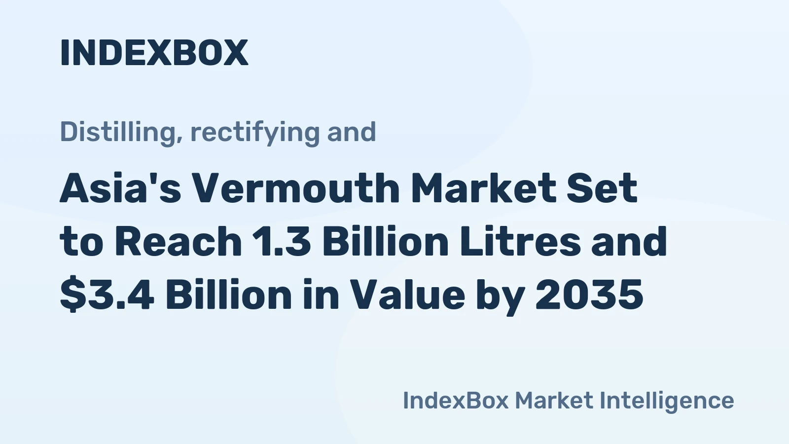 Asia's Vermouth Market Set to Reach 1.3 Billion Litres and $3.4 Billion in Value by 2035