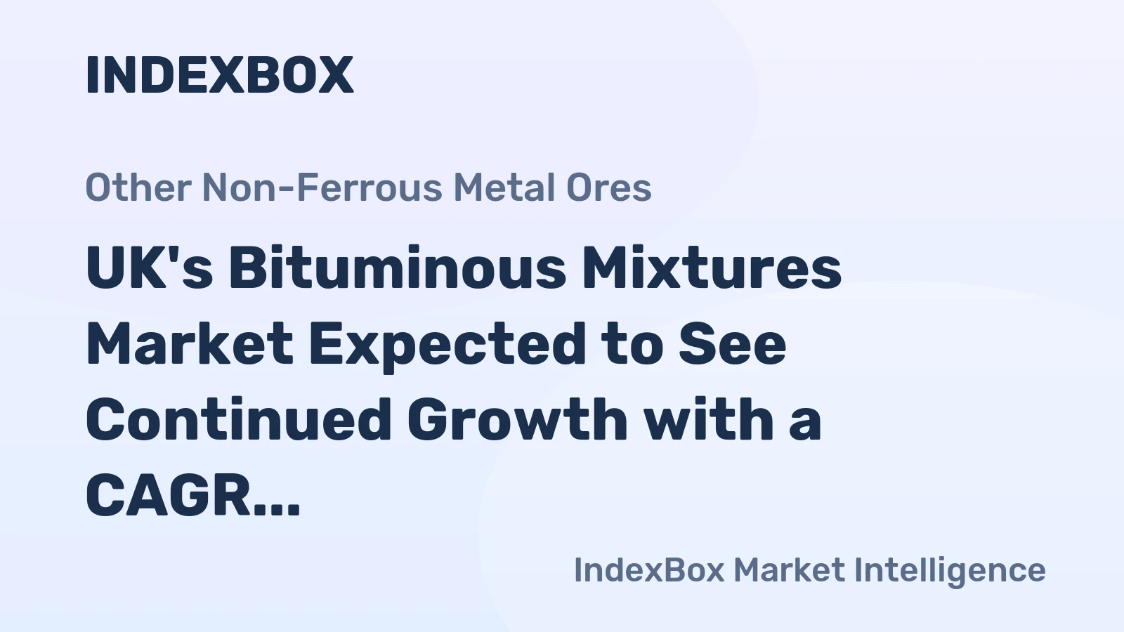 UK's Bituminous Mixtures Market Expected to See Continued Growth with a CAGR of +4.3% from 2024 to 2035