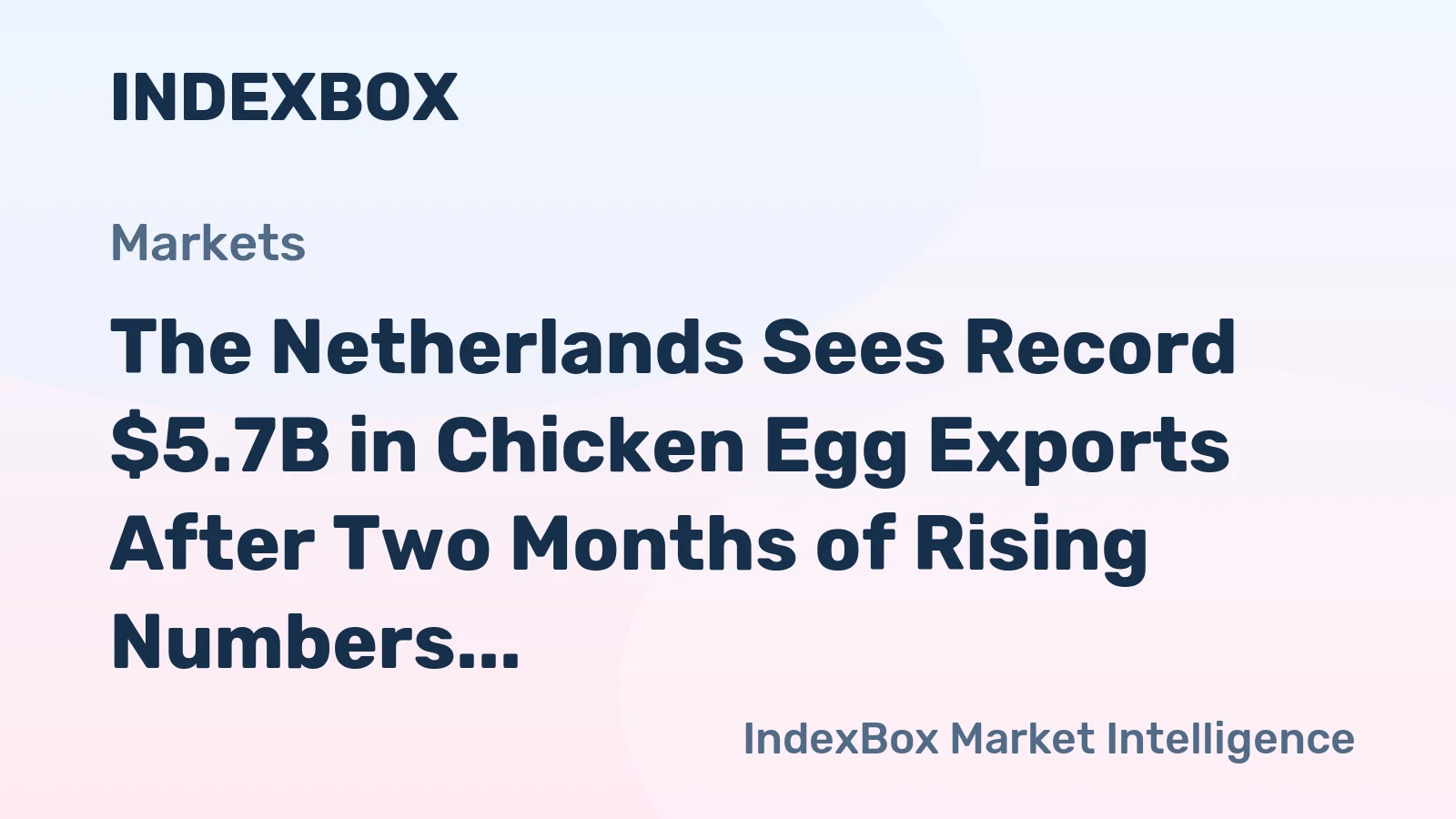 The Netherlands Sees Record $5.7B in Chicken Egg Exports After Two Months of Rising Numbers in 2024