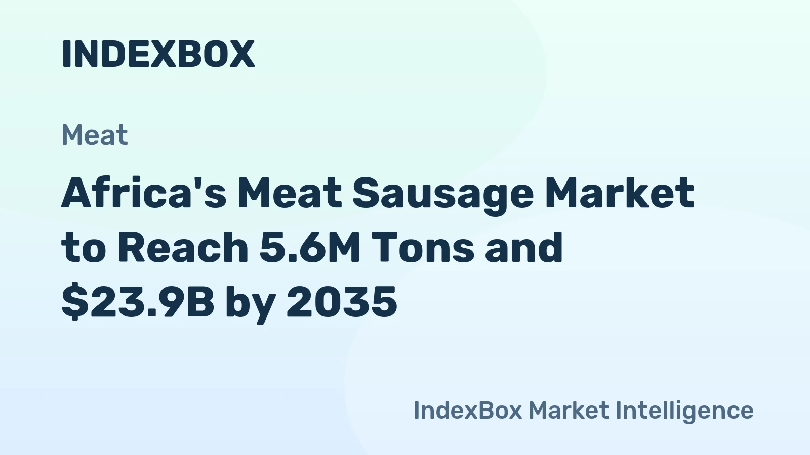 Africa's Meat Sausage Market to Reach 5.6M Tons and $23.9B by 2035