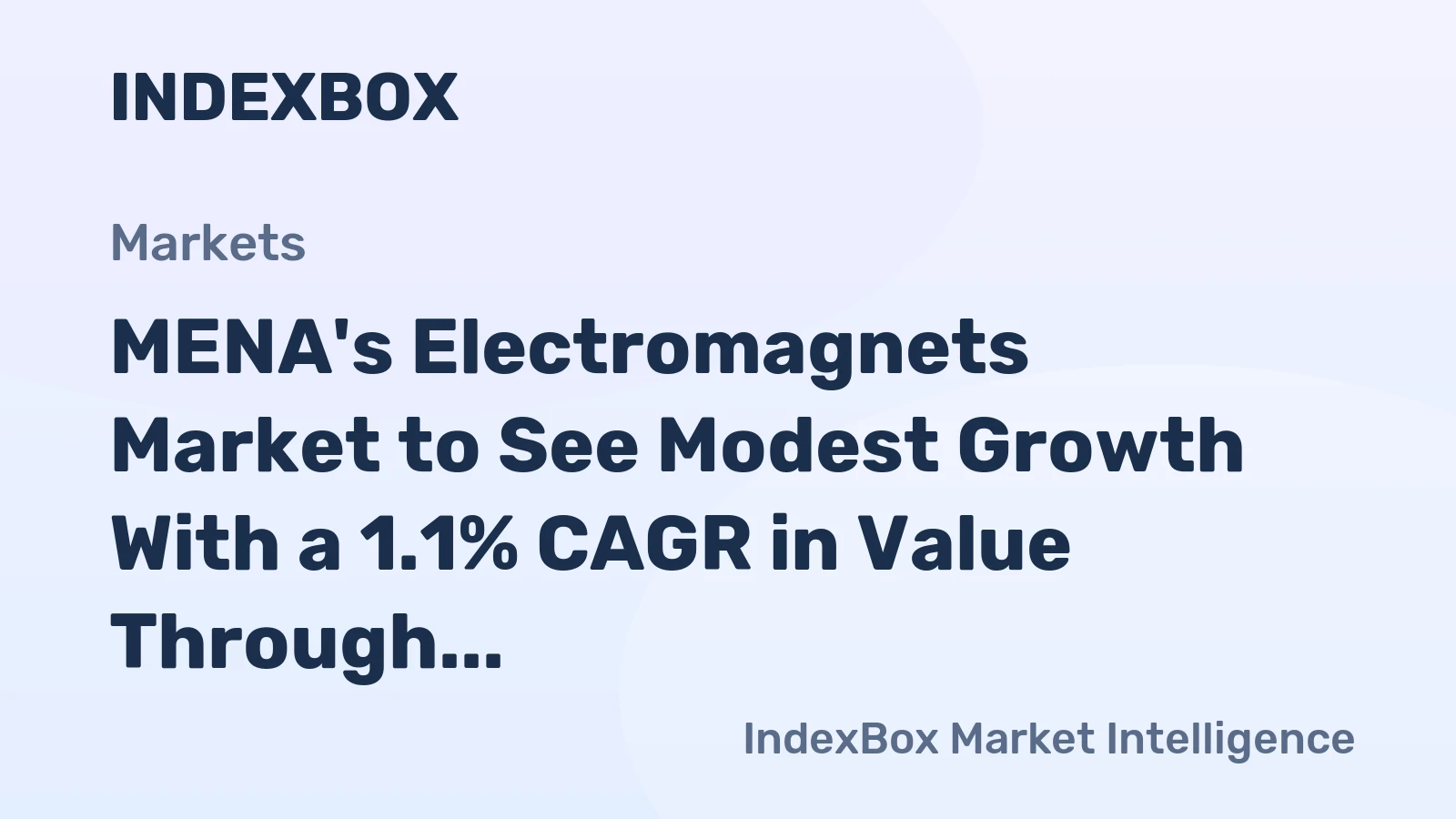 MENA's Electromagnets Market to See Modest Growth With a 1.1% CAGR in Value Through 2035