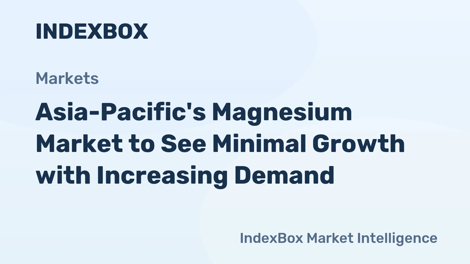 Asia-Pacific's Magnesium Market to See Minimal Growth with Increasing Demand