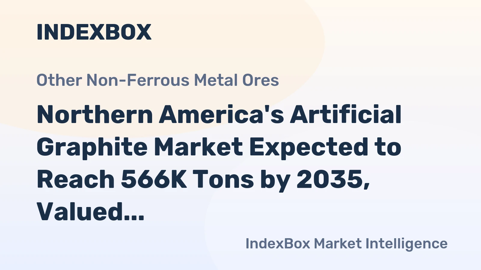 Northern America's Artificial Graphite Market Expected to Reach 566K Tons by 2035, Valued at $1.2B