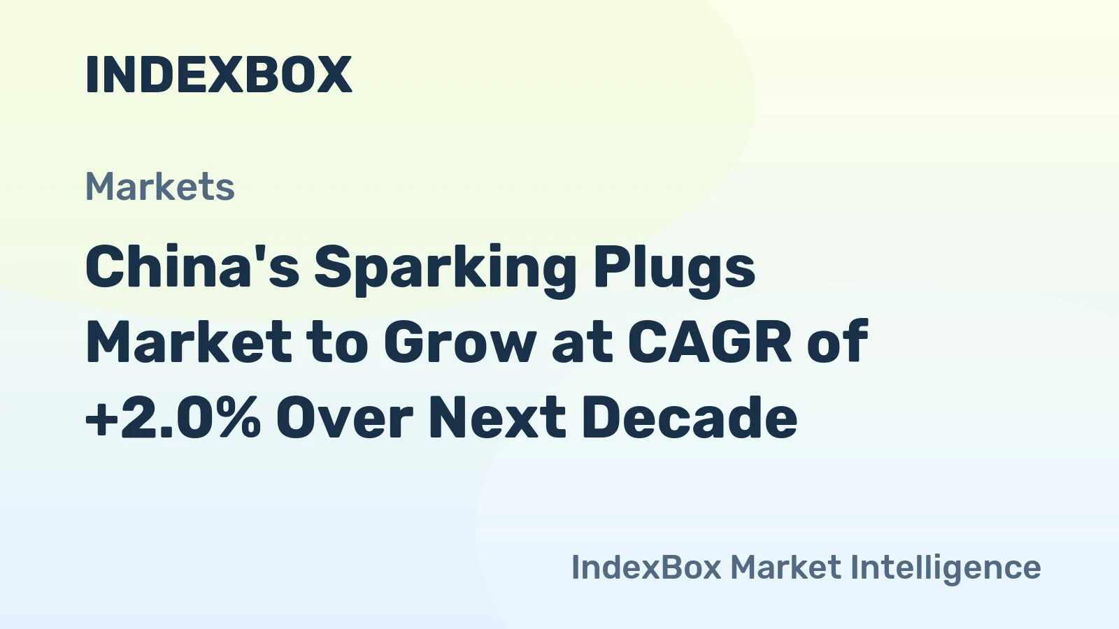 China's Sparking Plugs Market to Grow at CAGR of +2.0% Over Next Decade