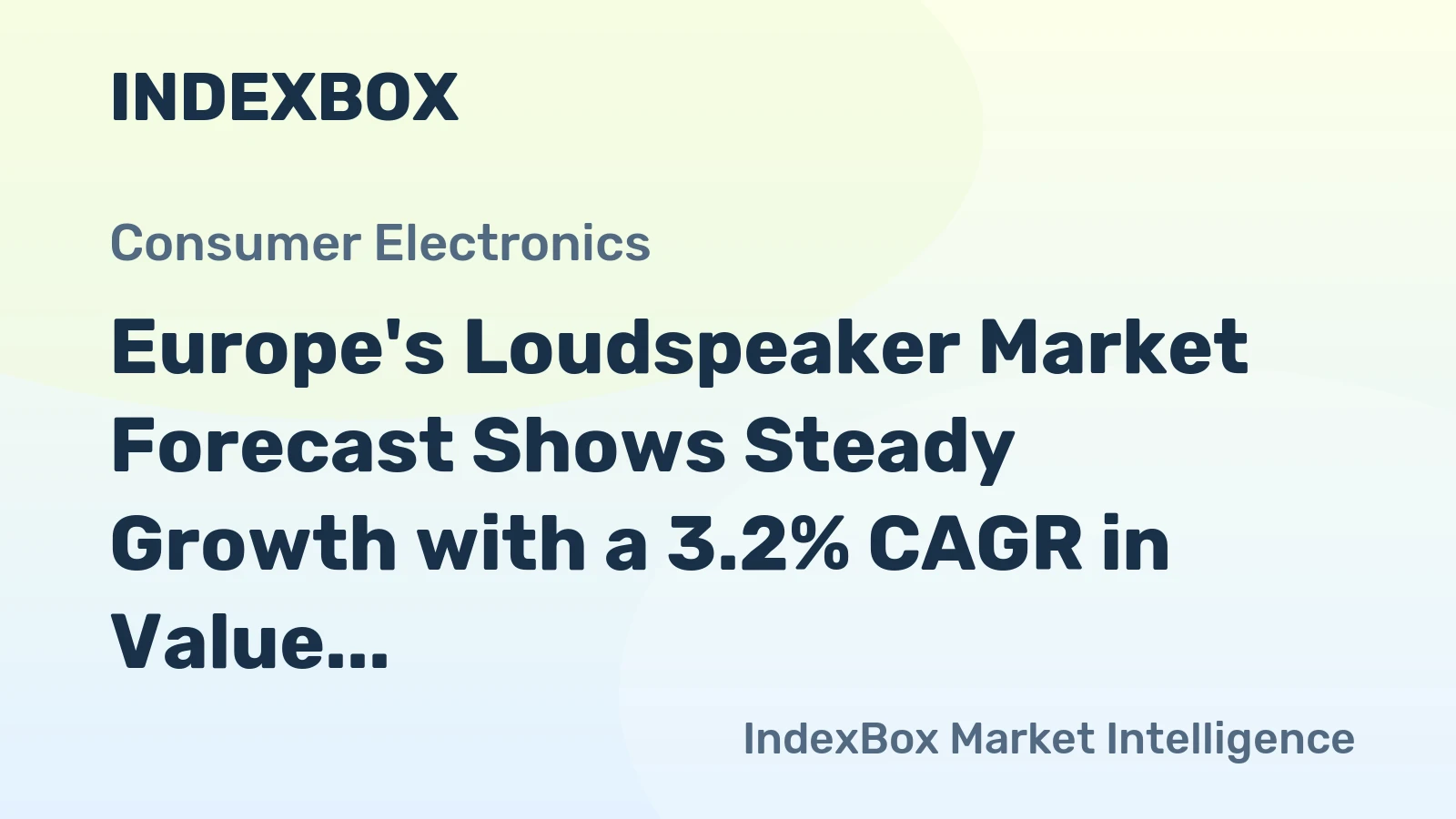 Europe's Loudspeaker Market Forecast Shows Steady Growth with a 3.2% CAGR in Value