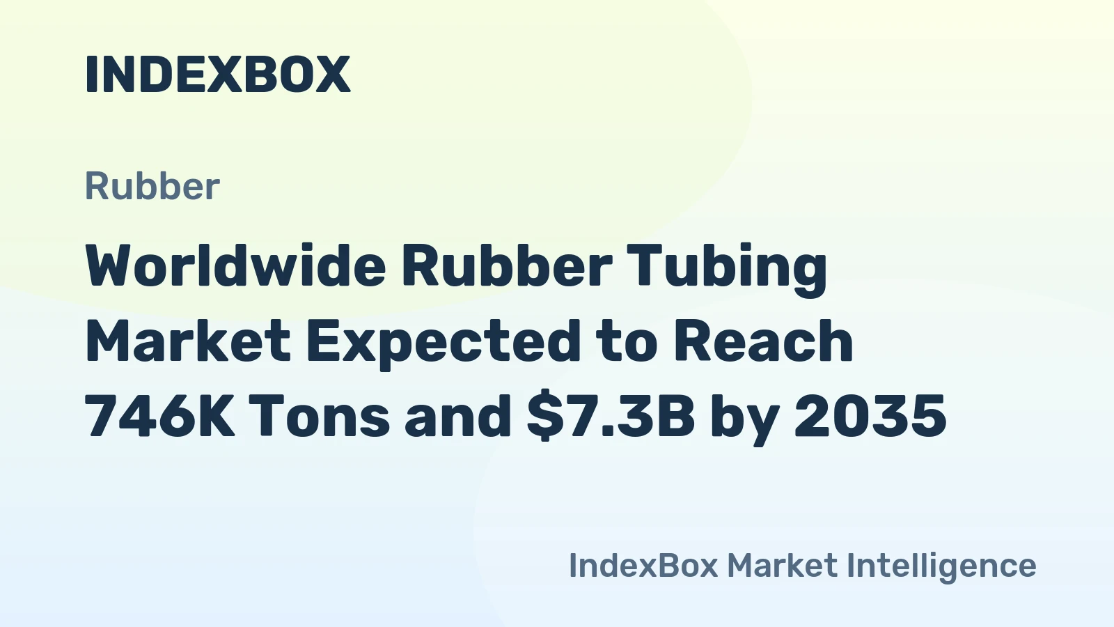 Worldwide Rubber Tubing Market Expected to Reach 746K Tons and $7.3B by 2035