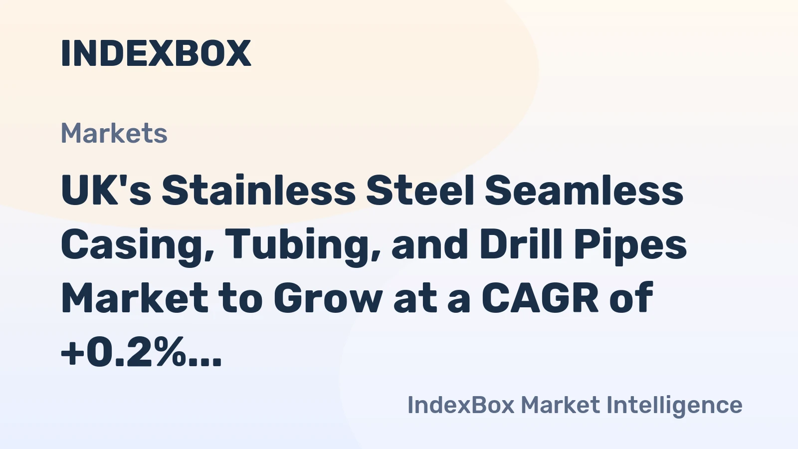 UK's Stainless Steel Seamless Casing, Tubing, and Drill Pipes Market to Grow at a CAGR of +0.2% from 2024 to 2035