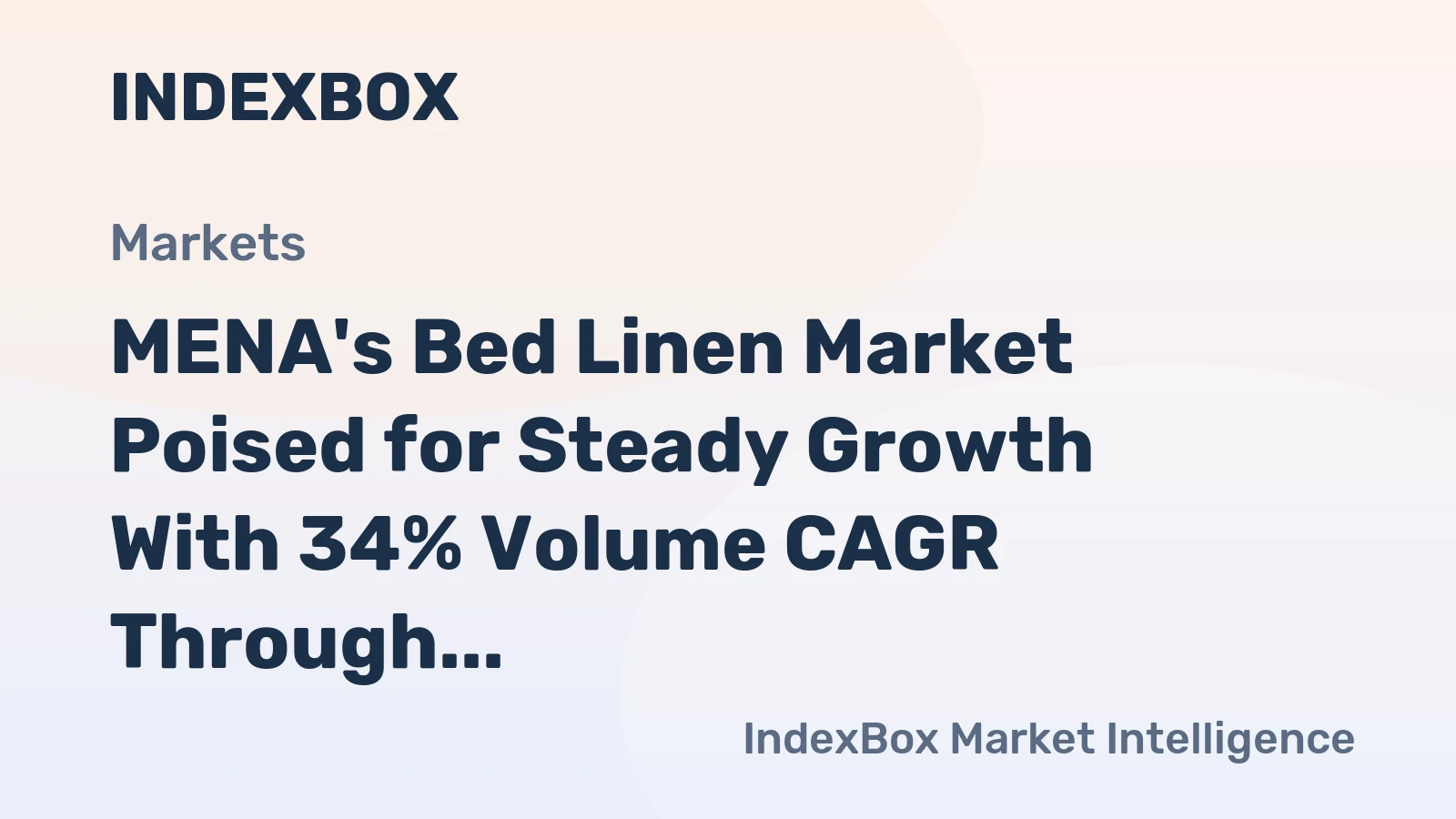 MENA's Bed Linen Market Poised for Steady Growth With 34% Volume CAGR Through 2035