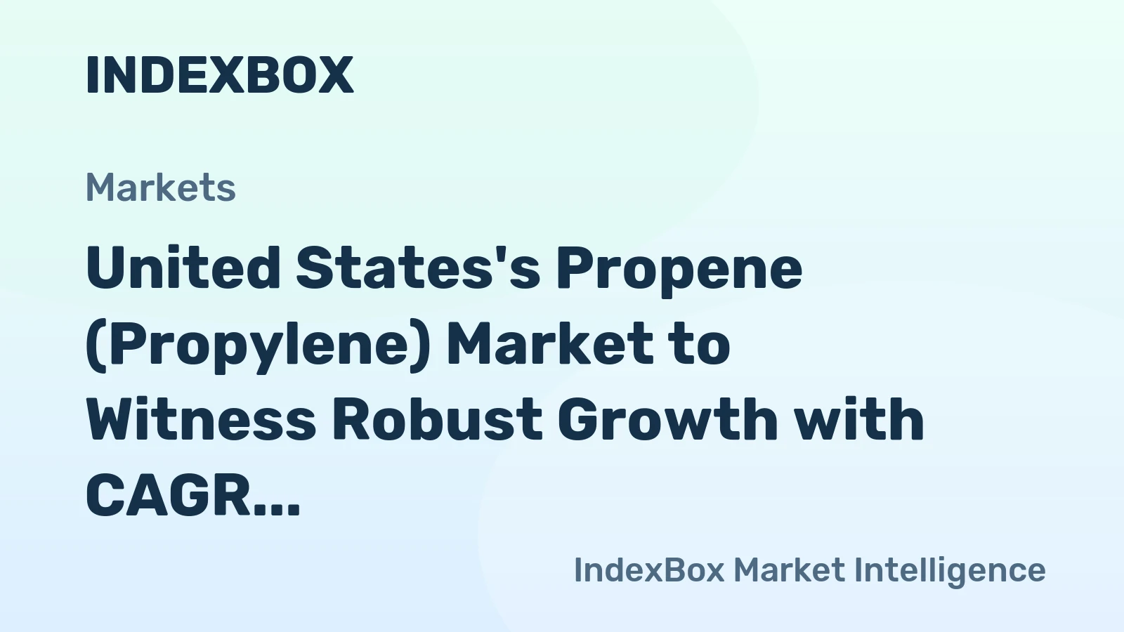 United States's Propene (Propylene) Market to Witness Robust Growth with CAGR of +4.0% from 2024-2035, Reaching $34.6B by 2035
