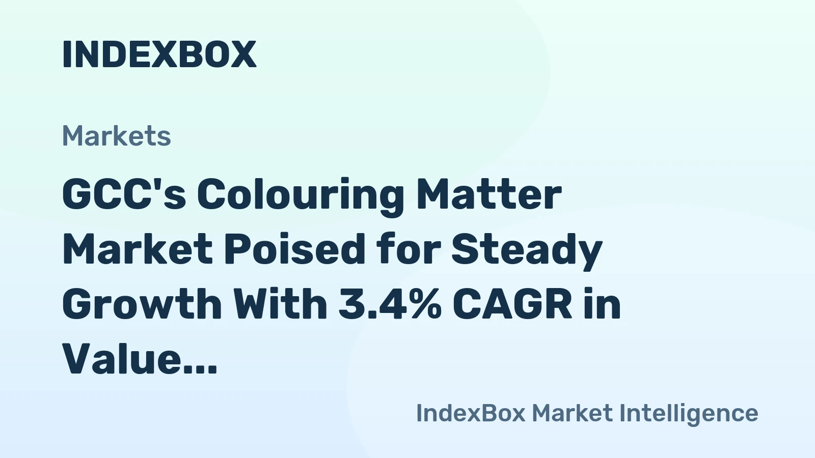 GCC's Colouring Matter Market Poised for Steady Growth With 3.4% CAGR in Value Through 2035