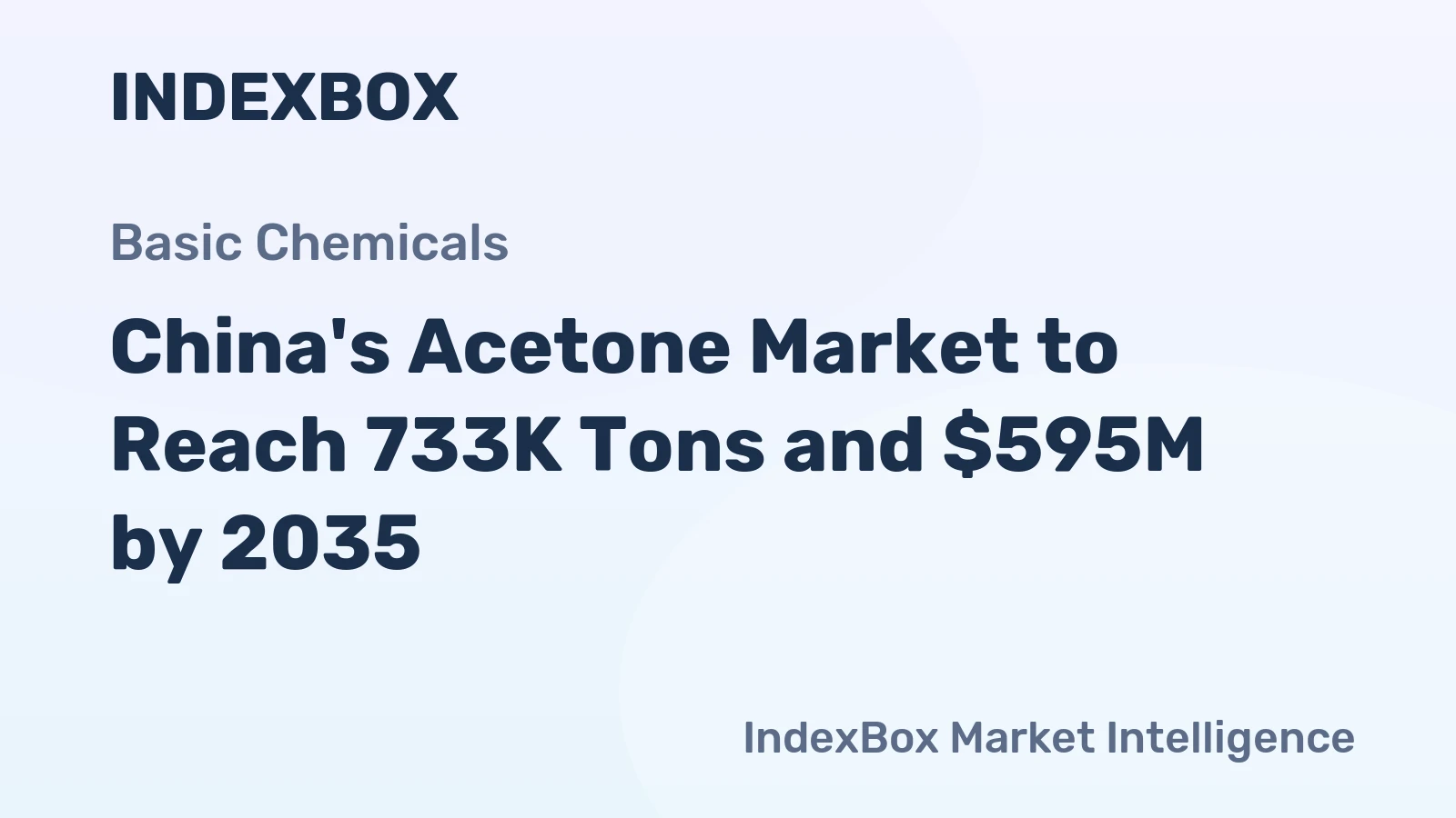 China's Acetone Market to Reach 733K Tons and $595M by 2035