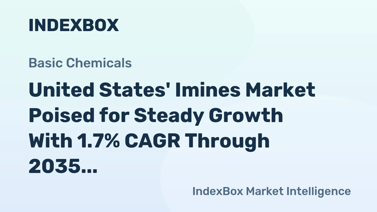 United States' Imines Market Poised for Steady Growth With 1.7% CAGR Through 2035
