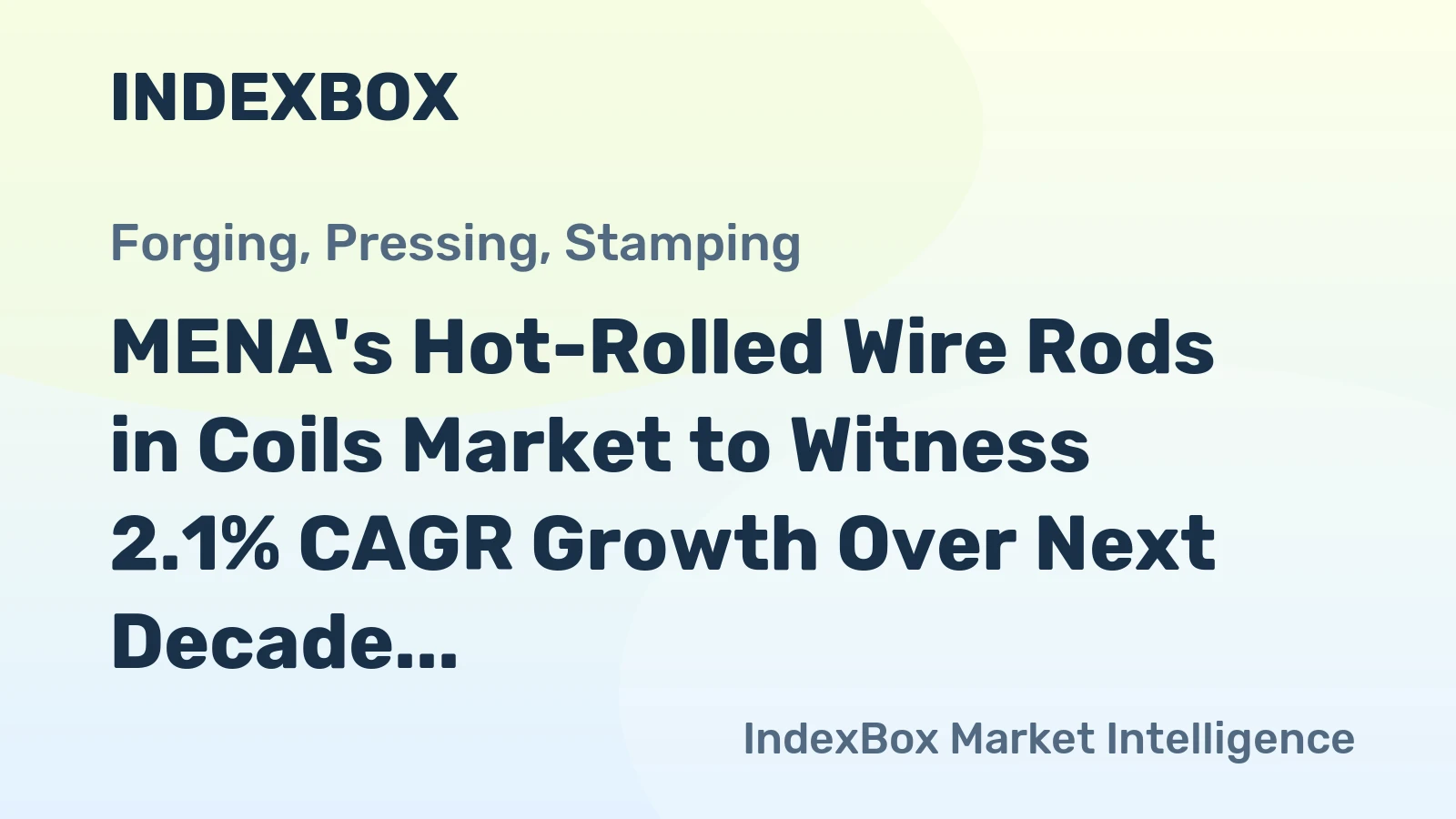 MENA's Hot-Rolled Wire Rods in Coils Market to Witness 2.1% CAGR Growth Over Next Decade