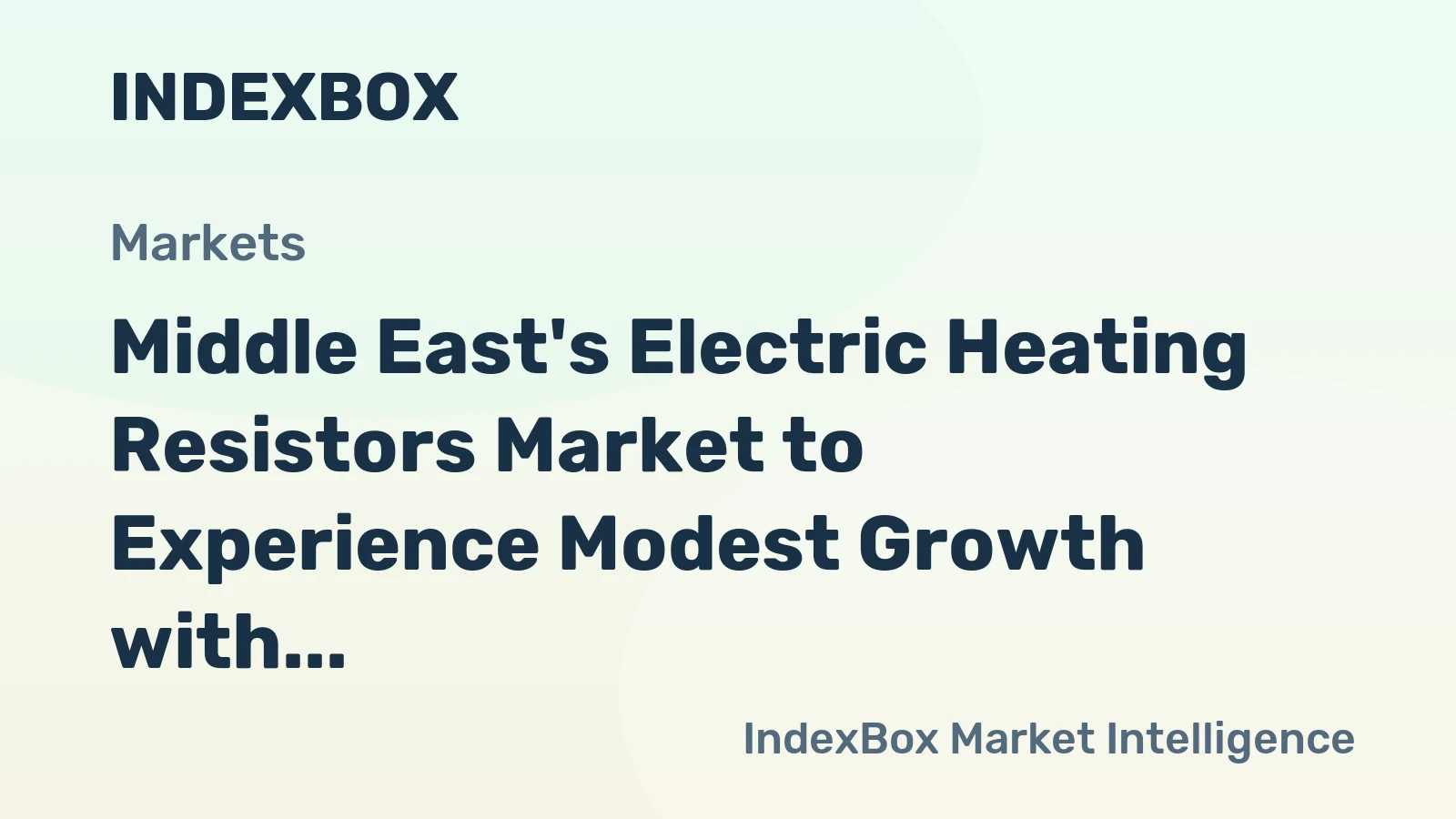 Middle East's Electric Heating Resistors Market to Experience Modest Growth with +0.5% CAGR by 2035