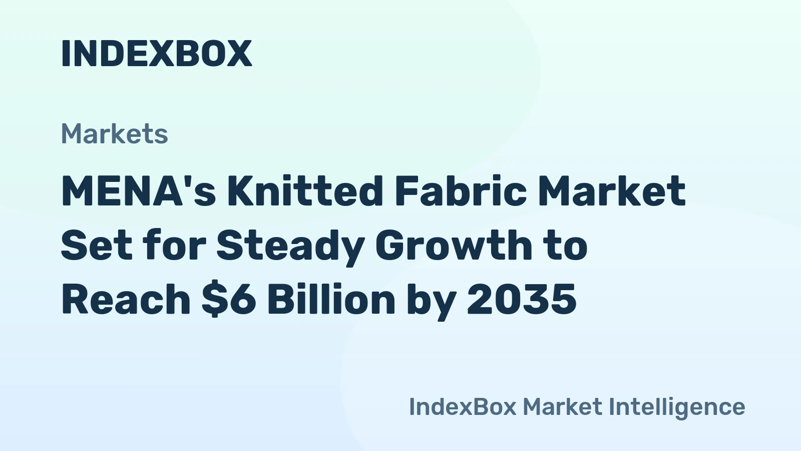 MENA's Knitted Fabric Market Set for Steady Growth to Reach $6 Billion by 2035