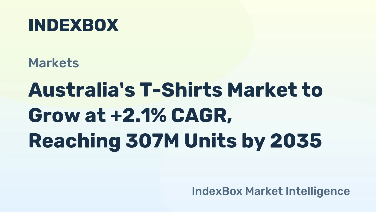 Australia's T-Shirts Market to Grow at +2.1% CAGR, Reaching 307M Units by 2035