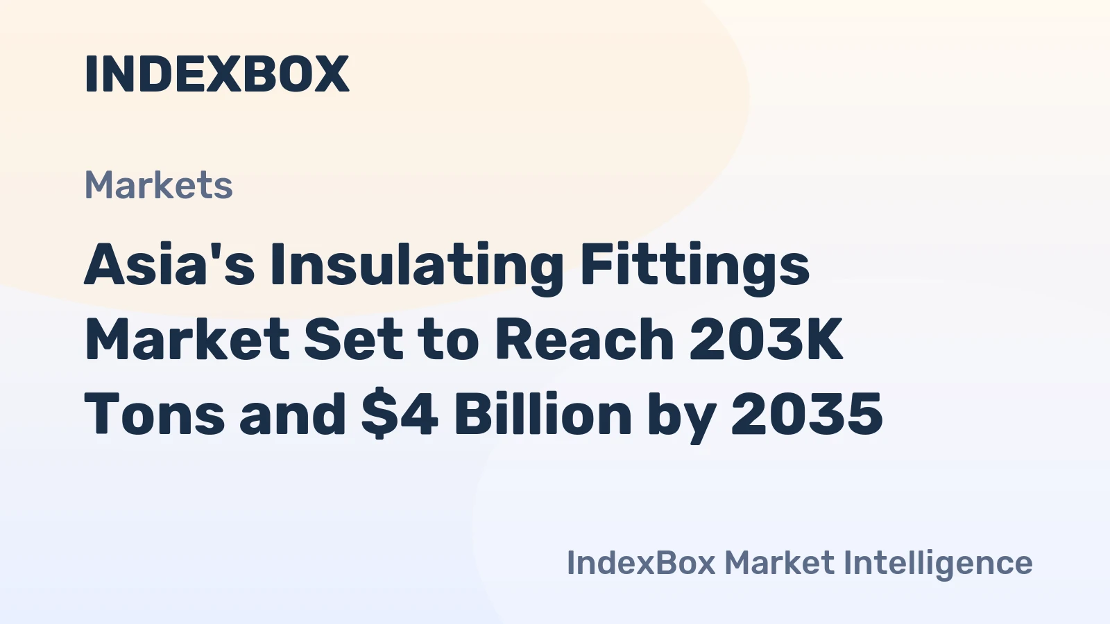 Asia's Insulating Fittings Market Set to Reach 203K Tons and $4 Billion by 2035