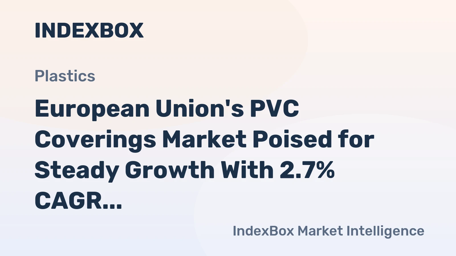 European Union's PVC Coverings Market Poised for Steady Growth With 2.7% CAGR Through 2035