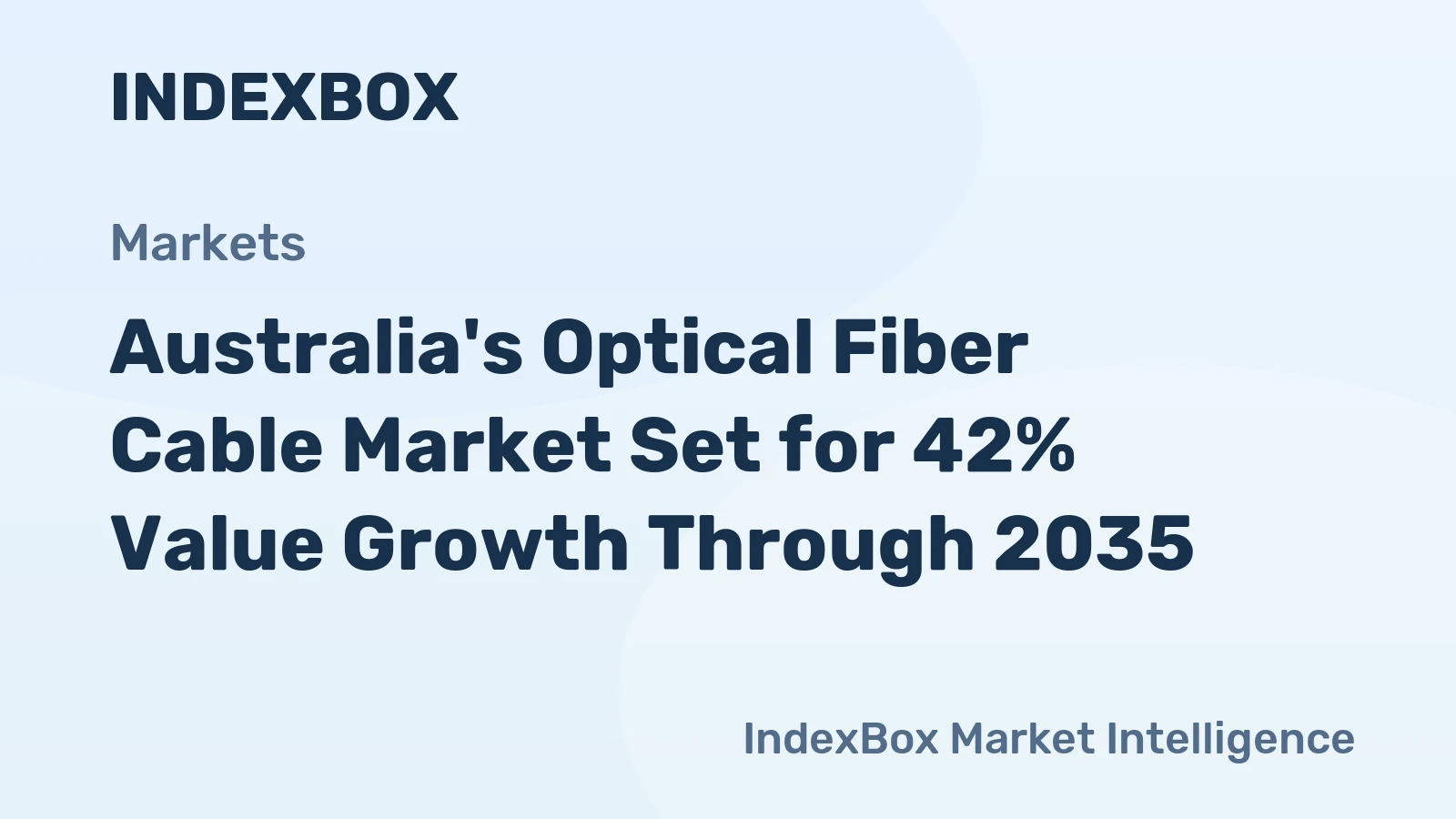 Australia's Optical Fiber Cable Market Set for 42% Value Growth Through 2035