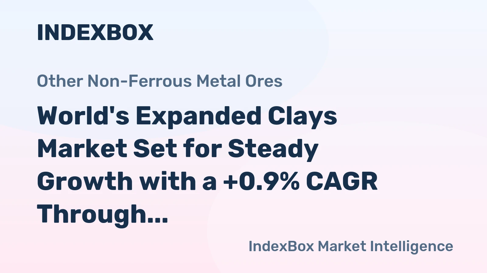 World's Expanded Clays Market Set for Steady Growth with a +0.9% CAGR Through 2035