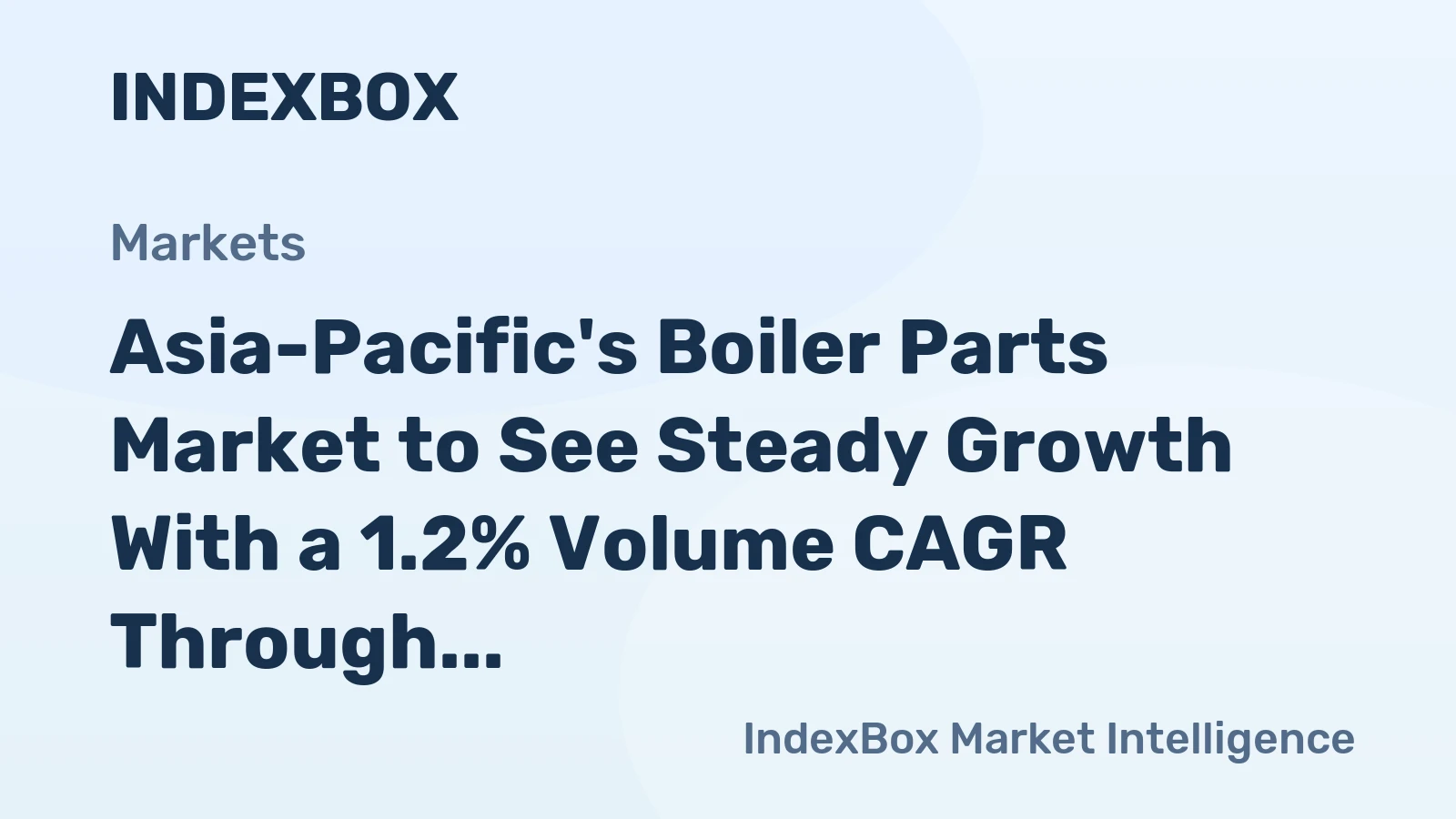 Asia-Pacific's Boiler Parts Market to See Steady Growth With a 1.2% Volume CAGR Through 2035