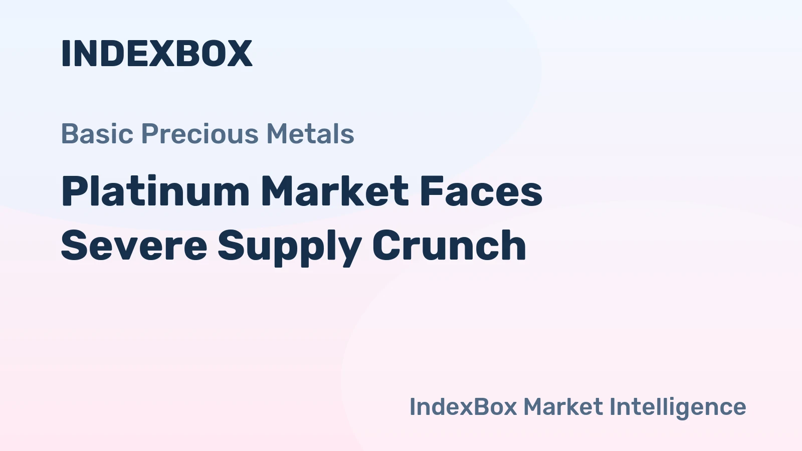 Platinum Market Faces Severe Supply Crunch