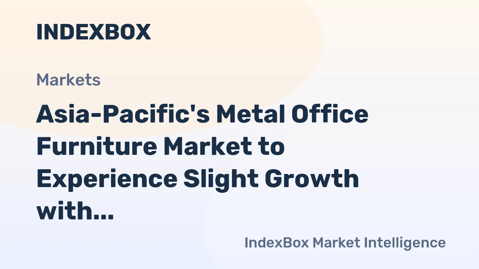 Asia-Pacific's Metal Office Furniture Market to Experience Slight Growth with +0.1% CAGR from 2024 to 2035