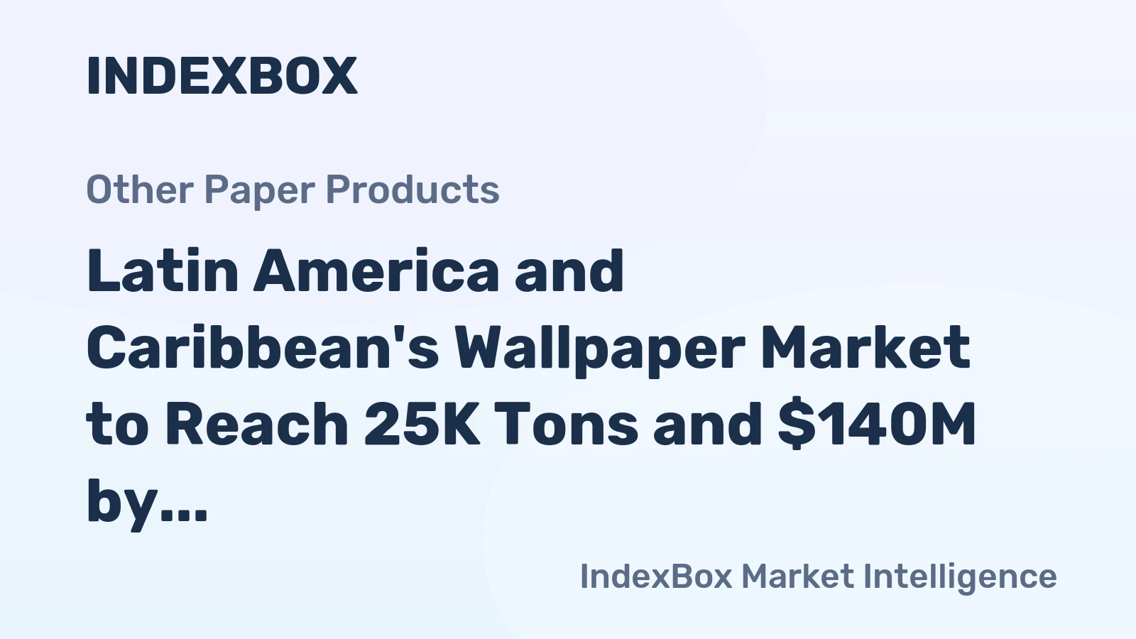Latin America and Caribbean's Wallpaper Market to Reach 25K Tons and $140M by 2035