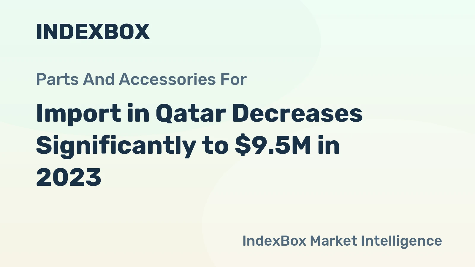 Import in Qatar Decreases Significantly to $9.5M in 2023