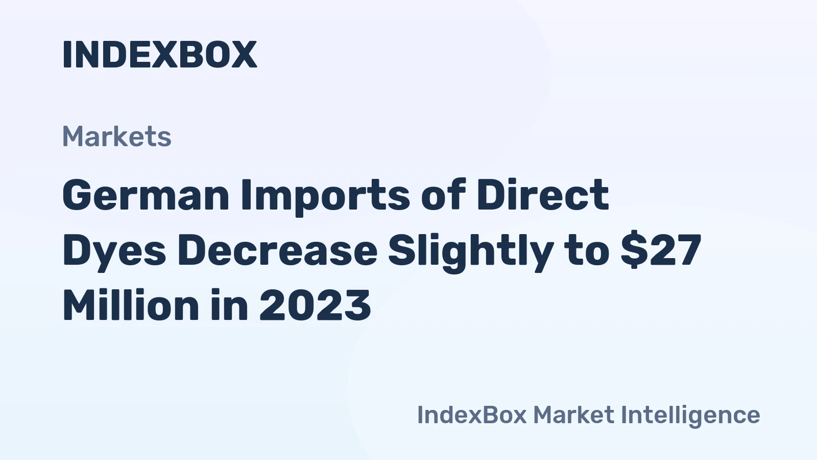 German Imports of Direct Dyes Decrease Slightly to $27 Million in 2023