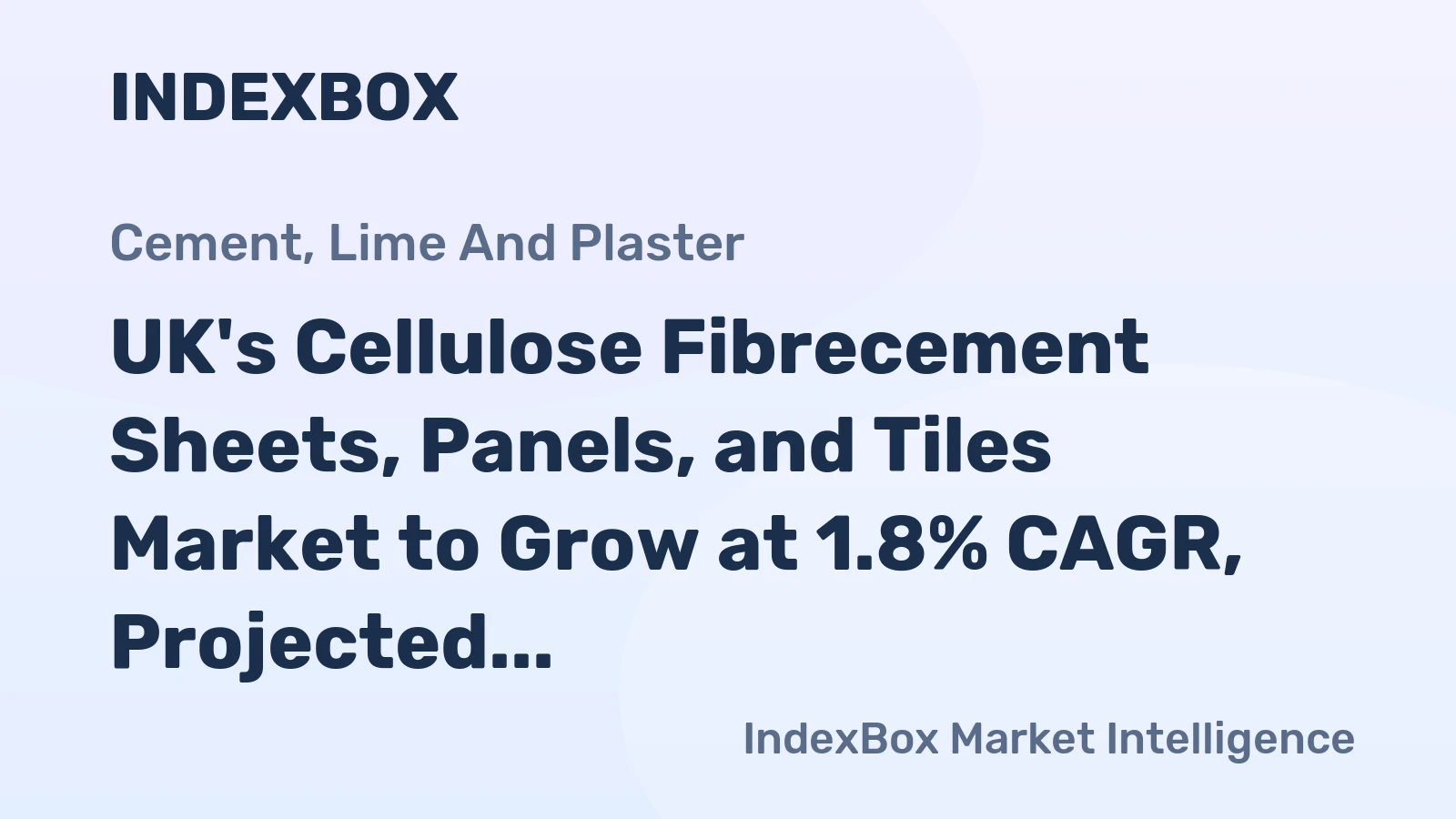 UK's Cellulose Fibrecement Sheets, Panels, and Tiles Market to Grow at 1.8% CAGR, Projected to Reach 382K Tons by 2035