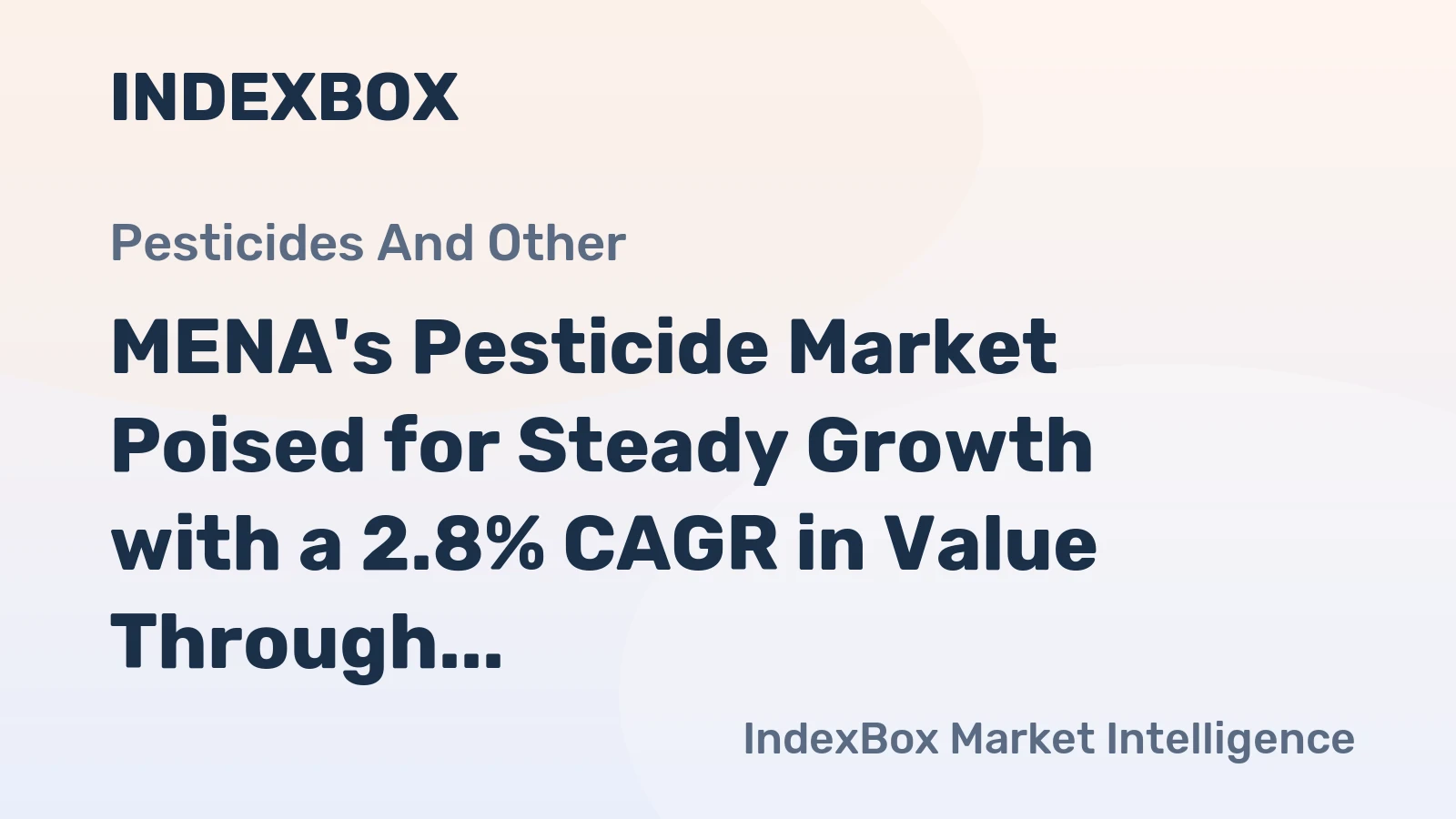 MENA's Pesticide Market Poised for Steady Growth with a 2.8% CAGR in Value Through 2035
