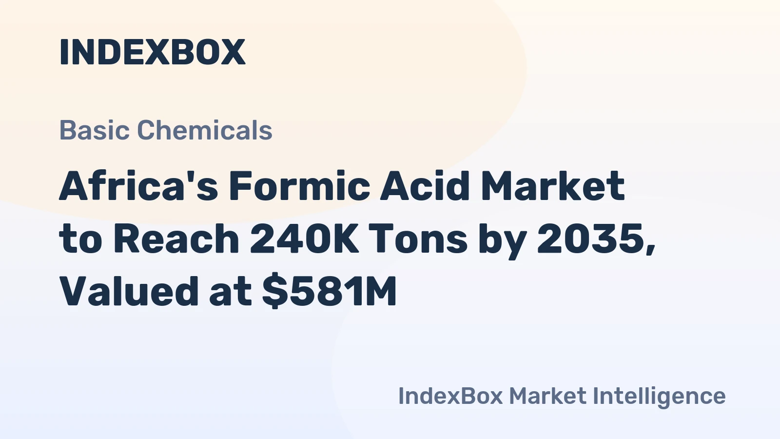Africa's Formic Acid Market to Reach 240K Tons by 2035, Valued at $581M