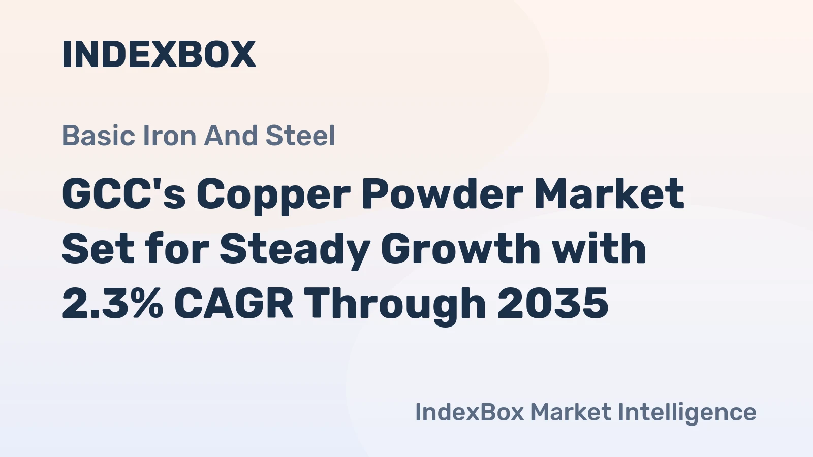 GCC's Copper Powder Market Set for Steady Growth with 2.3% CAGR Through 2035