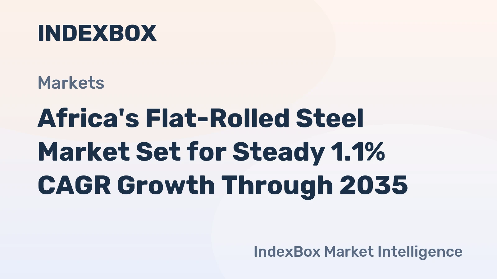 Africa's Flat-Rolled Steel Market Set for Steady 1.1% CAGR Growth Through 2035