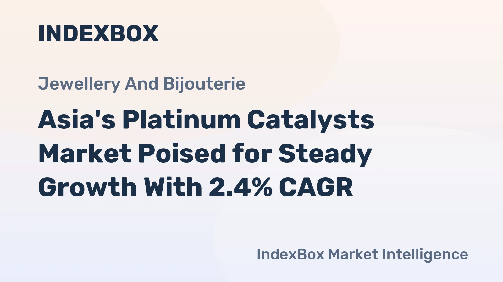 Asia's Platinum Catalysts Market Poised for Steady Growth With 2.4% CAGR